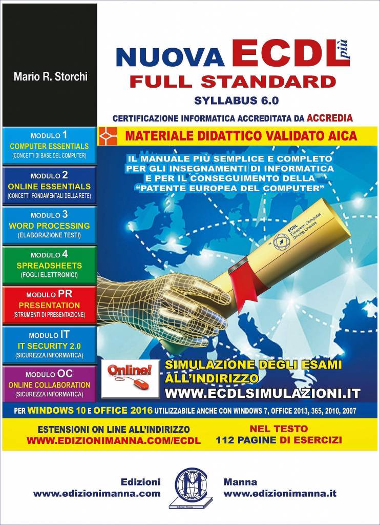 ECDL più – Soluzioni degli esercizi cartacei – Edizioni Manna